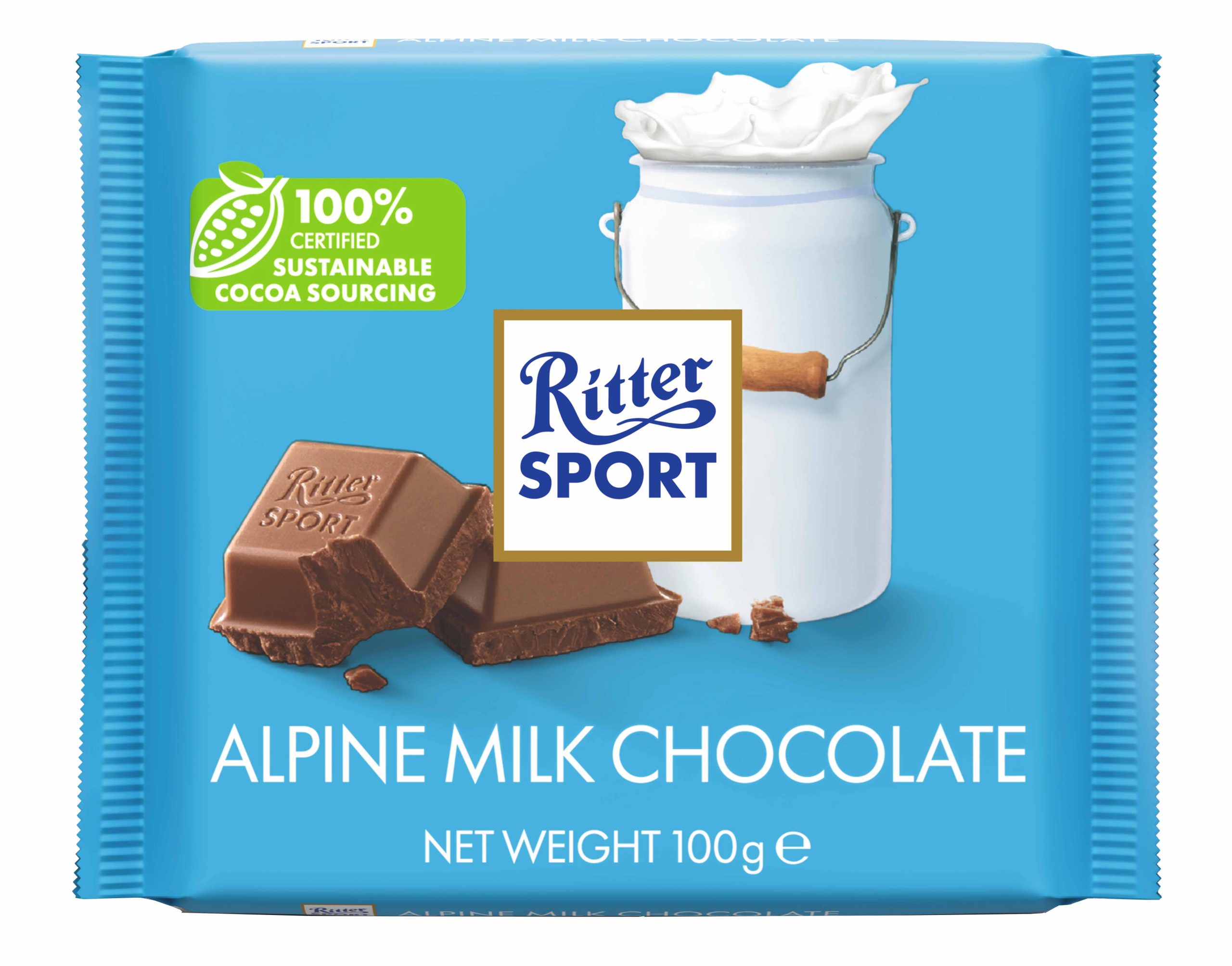 Alpine Milk Chocolate Ritter Sport 100g - ATLANTA SA